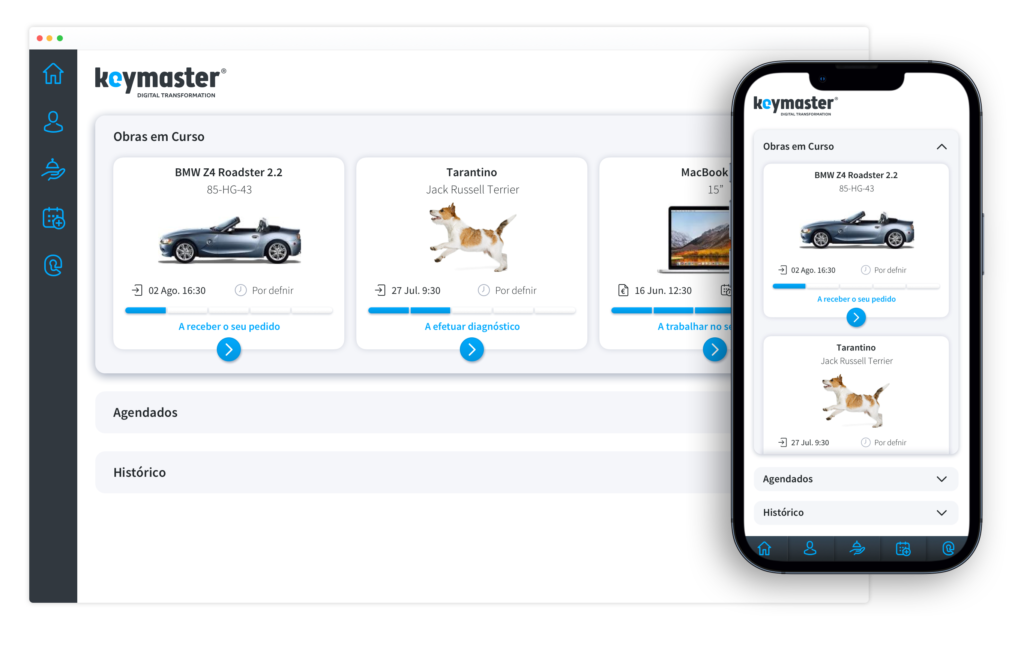 Keymaster - Software de Gestão - App Cliente